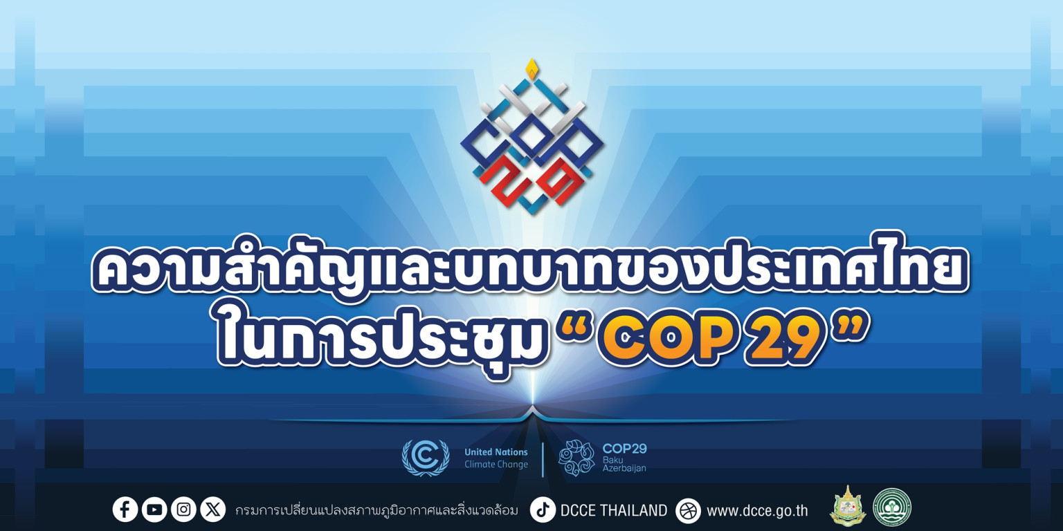 "กรมลดโลกร้อน" เตรียมความพร้อมการเข้าร่วมแสดงบทบาทแก้ไขปัญหาโลกเดือดของประเทศไทย ในเวที COP 29 ...